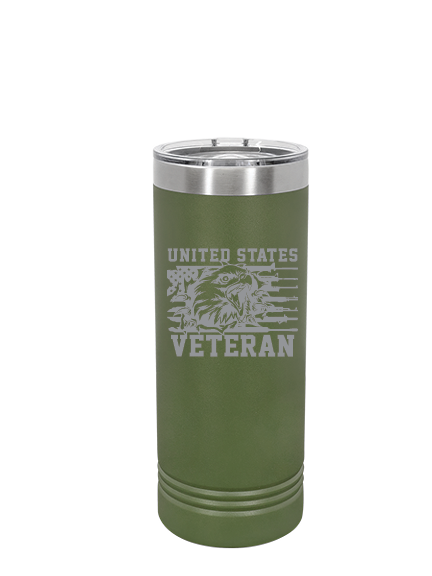 Breakout Eagle Flag: Skinny Tumbler – OwlMingoDesigns, LLC